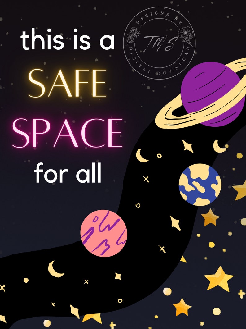Space Themed Science Classroom Posters Lab Safety Biology Chemistry ...