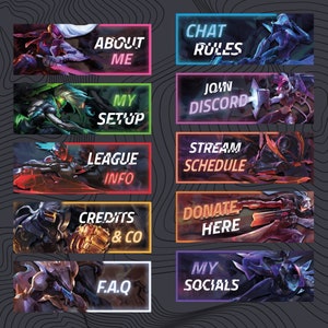 10 PROJECT Panels - League of Legends - Etsy