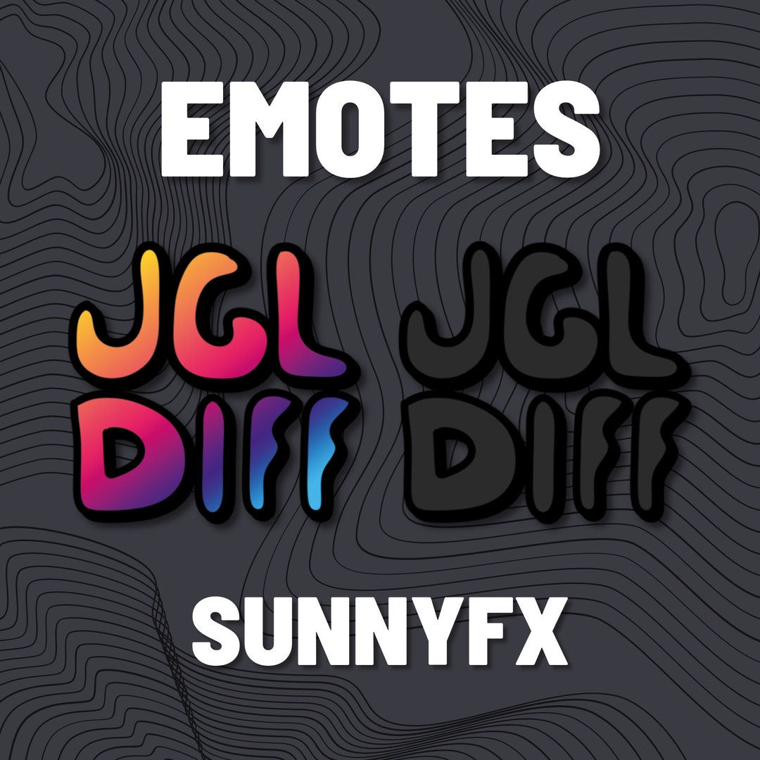 2 Jgl Diff Emotes Rainbow & Gray - Etsy Israel