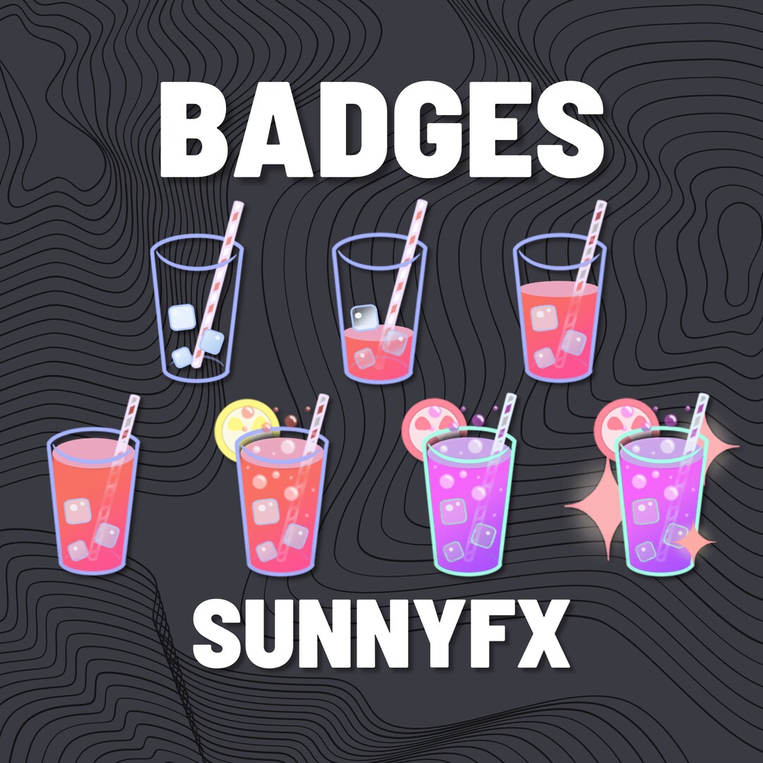 7 Drink Badges - Etsy