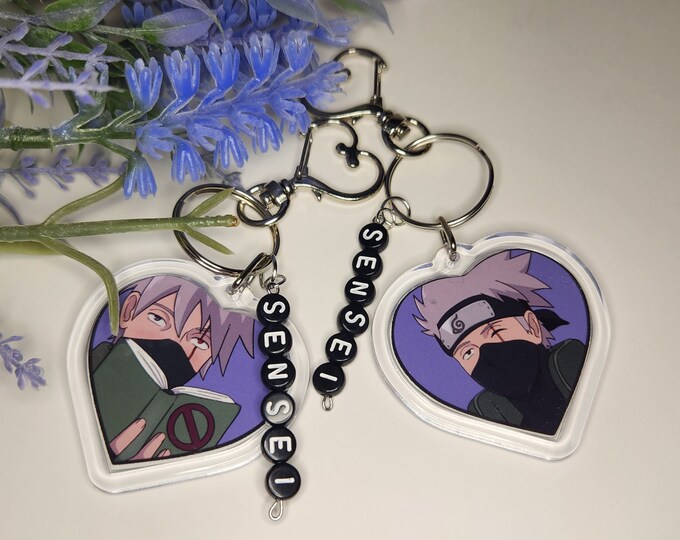 Simp Keychains | Heart Charms | Anime Keychains | 2-inch Acrylic ...
