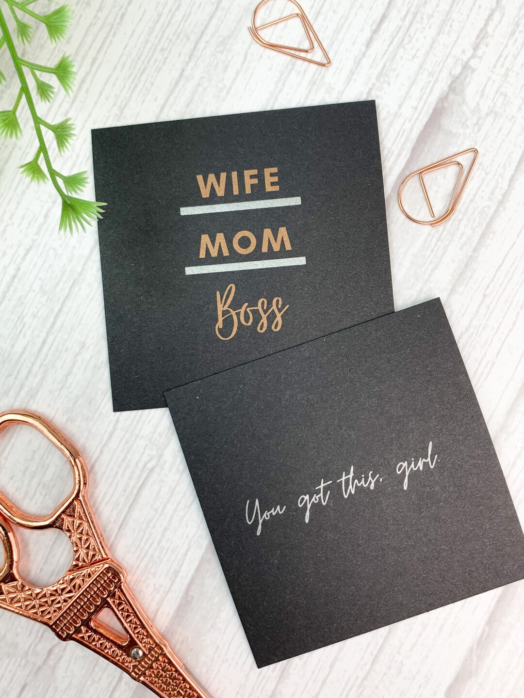 Inspirational Journal Cards set of 2 Journal Cards Pocket Cards Planner ...