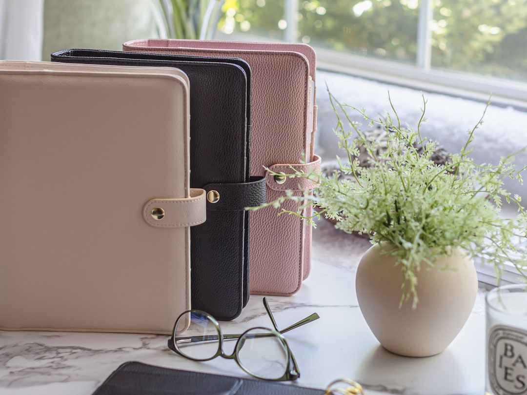 A5 6 Ring Planner Cover Luxury A5 Agenda 6-ring Refillable Binder A5 6 ...