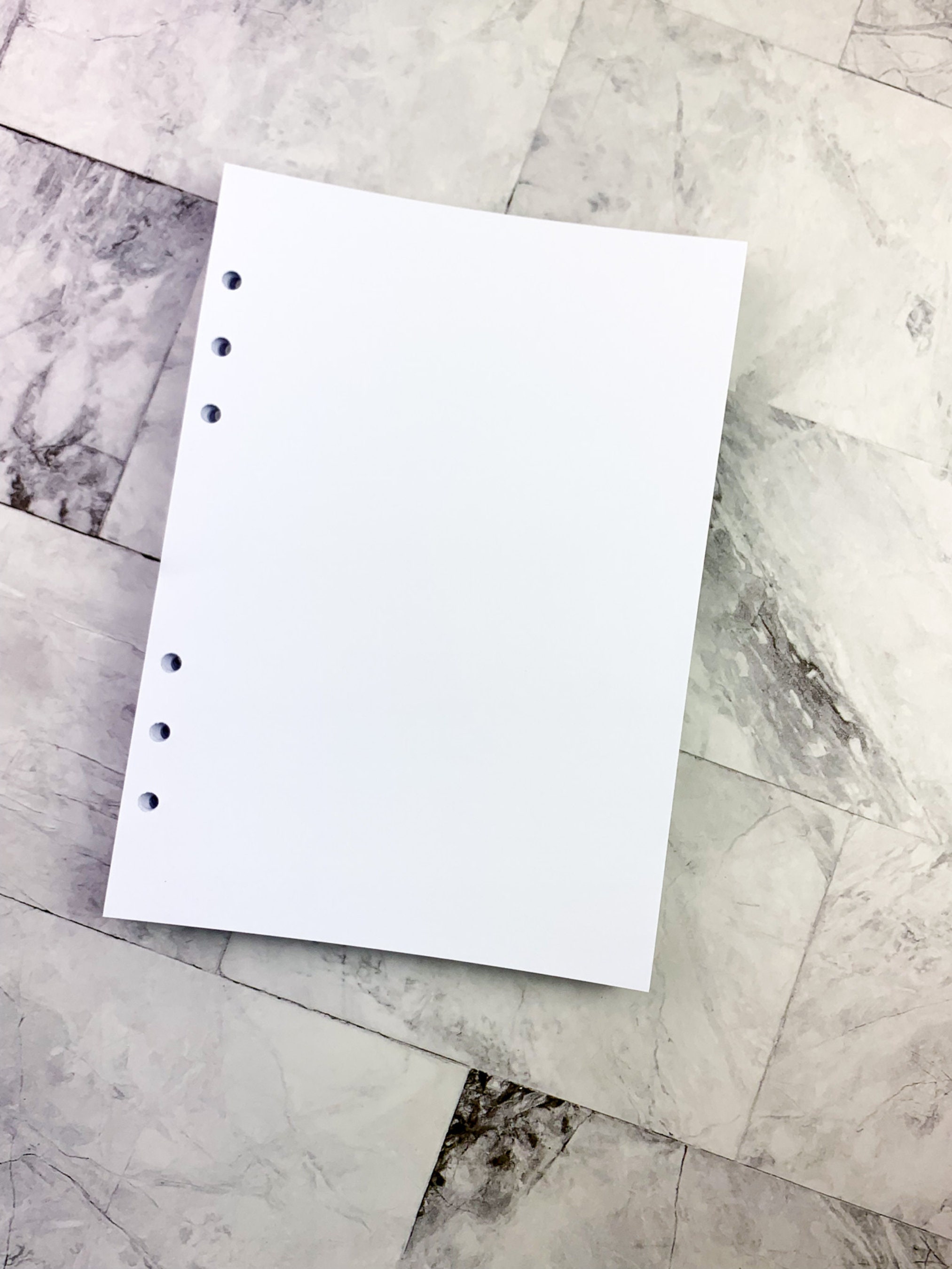 Blank A5 Paper A5 Refill Paper Inserts for A5 Planners - Etsy