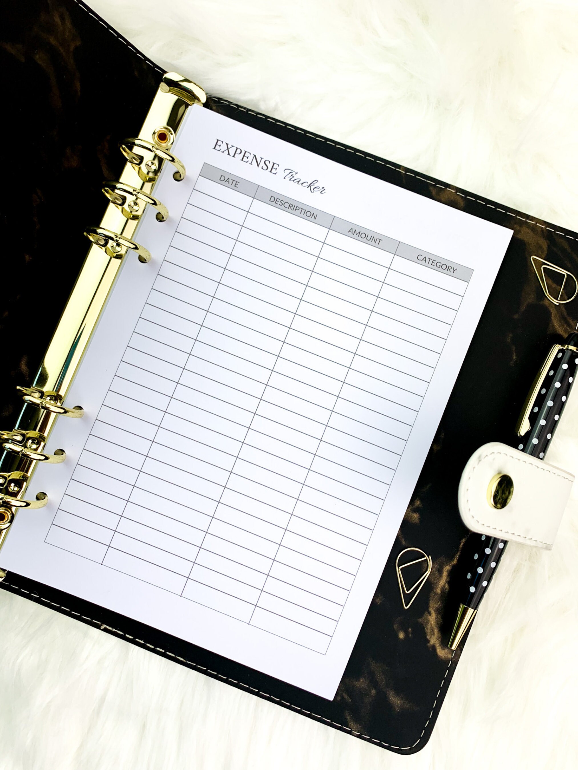 A5 Expense Tracker Inserts PRINTED A5 Planner Inserts - Etsy
