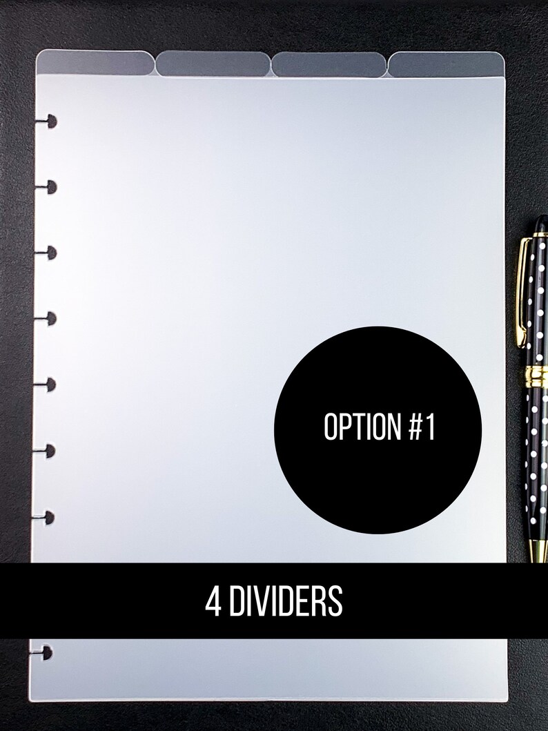 Top Tab Classic Happy Planner Dividers | Set of Four | Happy Planner ...