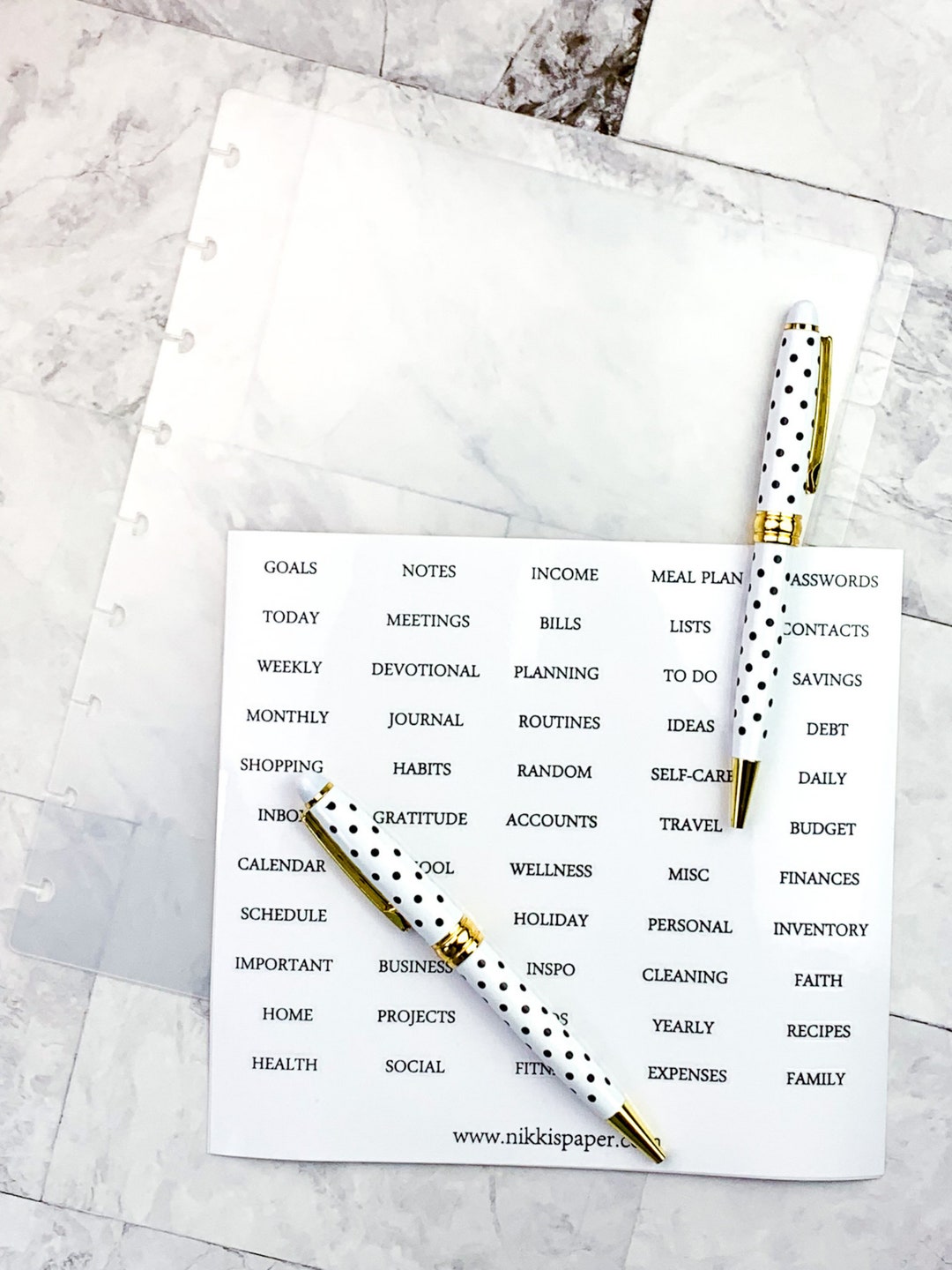 Classic Happy Planner Dividers With Label Stickers | Happy Planner ...