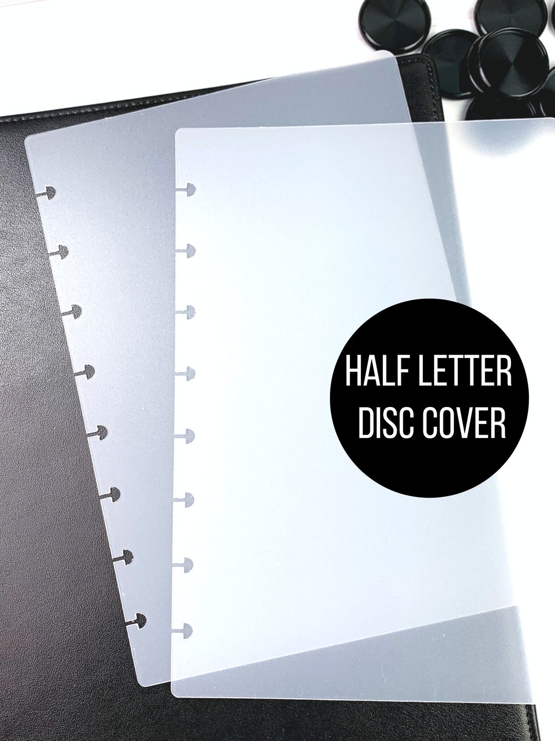Frosted Half Letter Disc Cover Junior 8 Disc Bound Planner Cover - Etsy