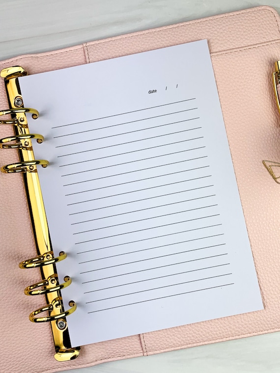 Printed A5 Journal Inserts A5 Journal Pages Full Page - Etsy