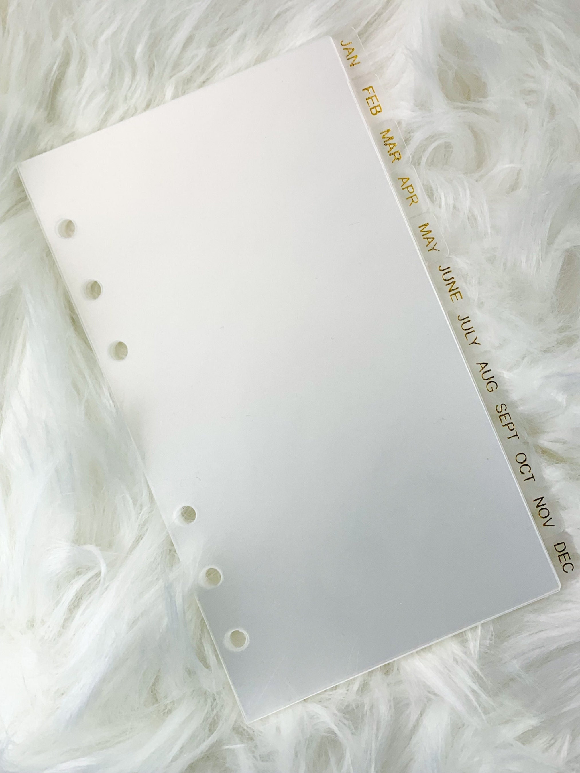 Personal Size Planner Dividers Monthly Planner Dividers - Etsy