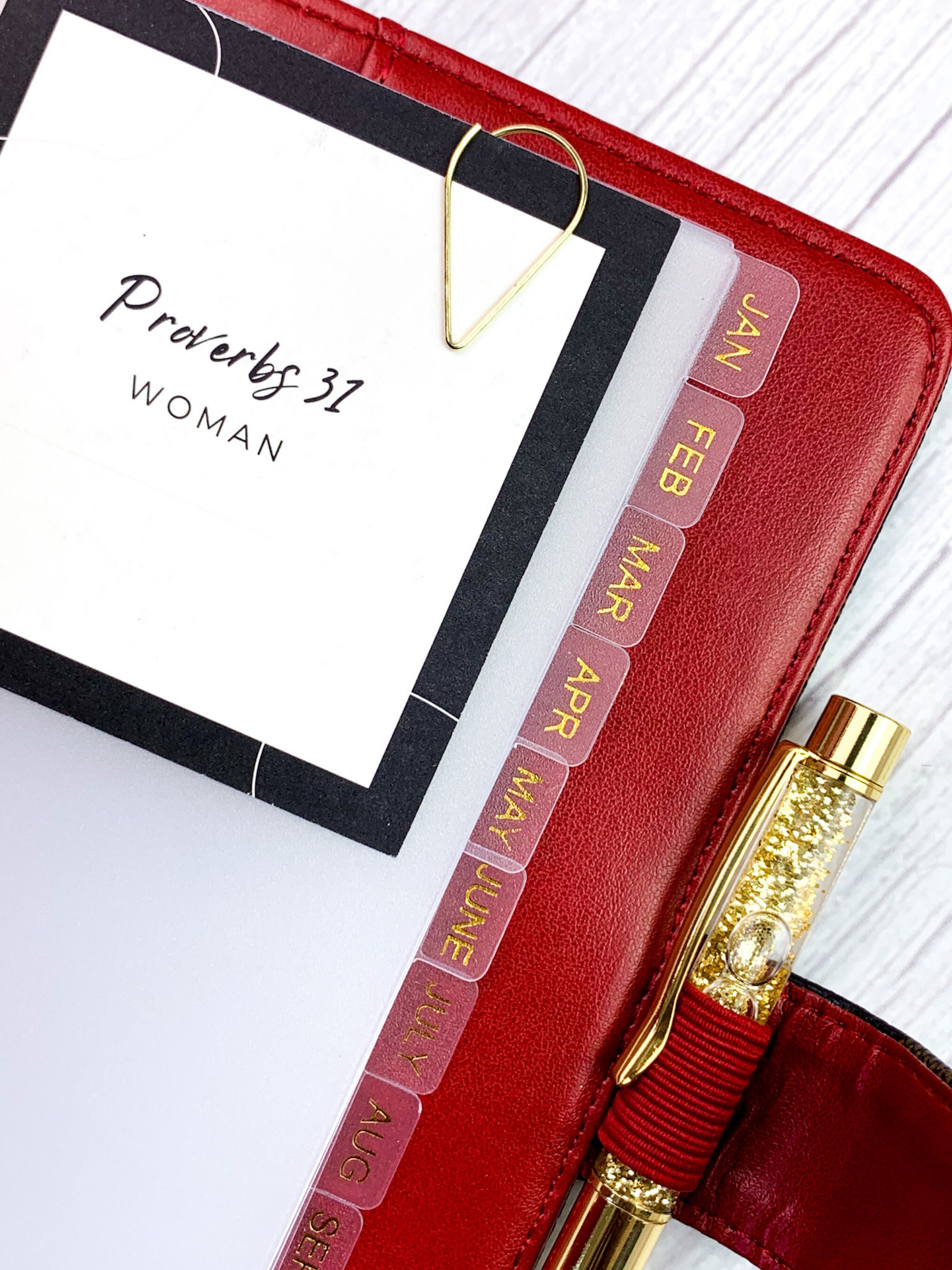 Personal Size Planner Dividers Monthly Planner Dividers - Etsy