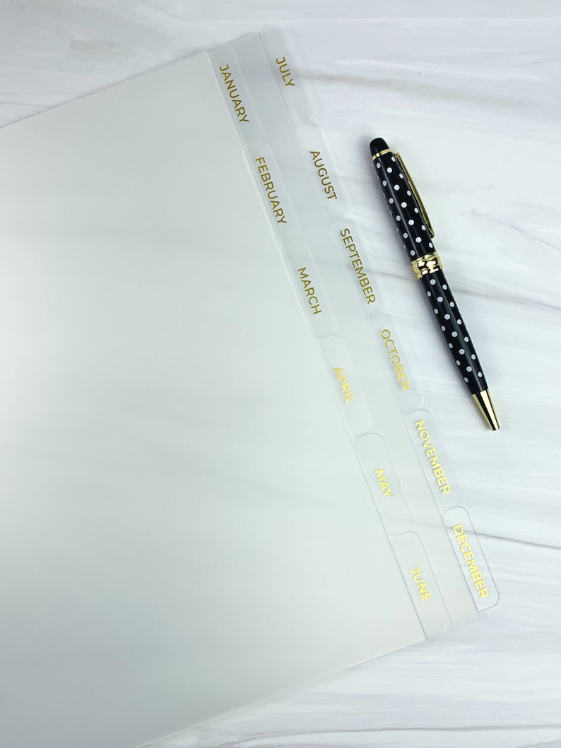 BIG Happy Planner Dividers | Monthly Dividers | Disc Bound Dividers ...