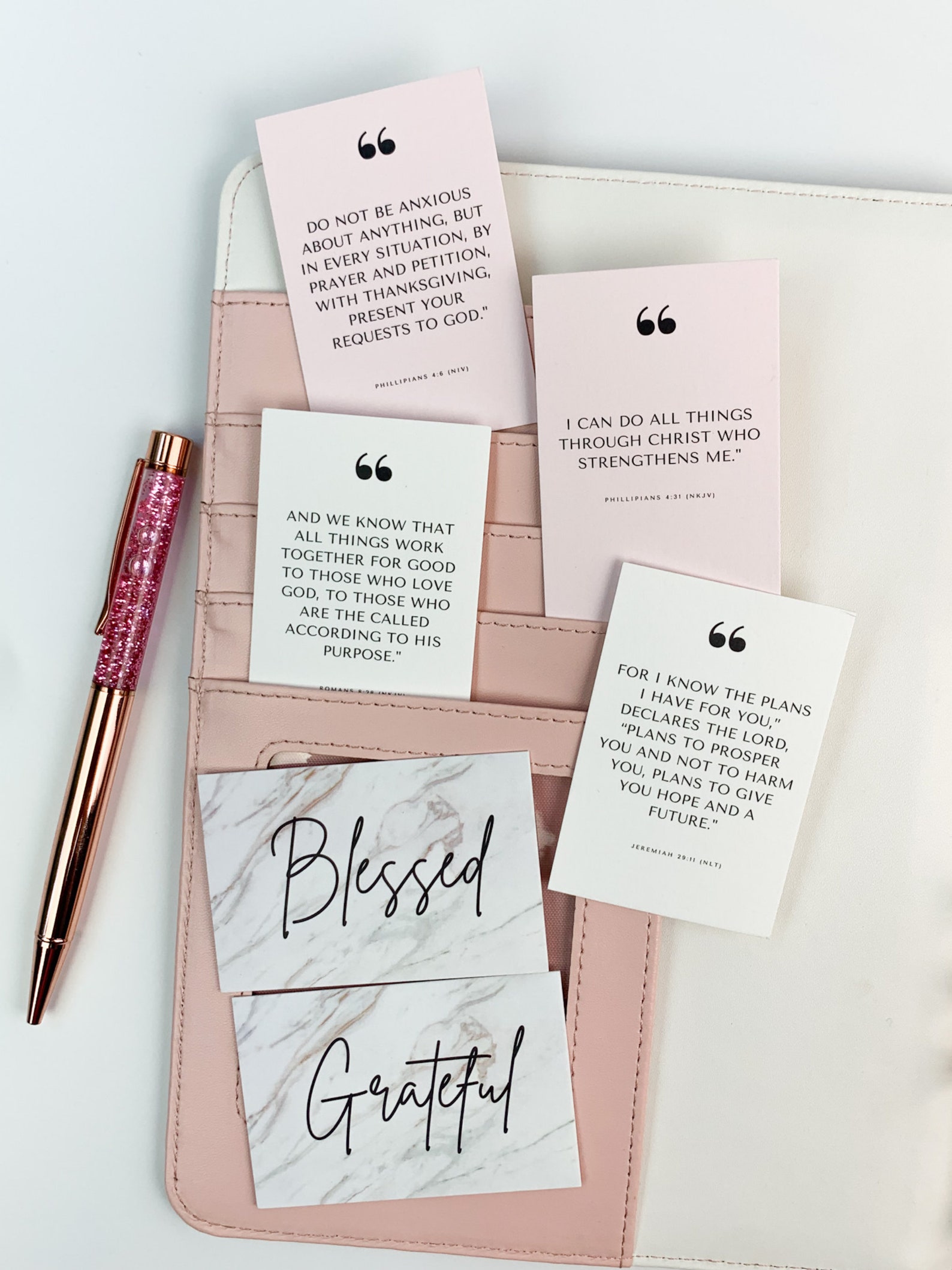 Inspirational Journal Cards Set of 6 Journal Cards | Etsy