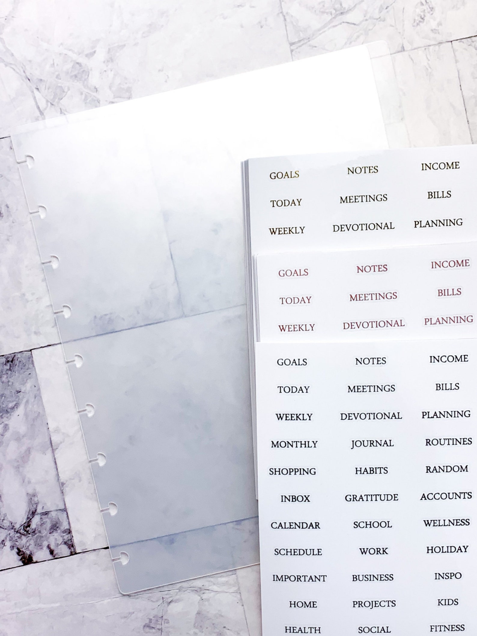 Classic Happy Planner Dividers With Label Stickers | Happy Planner ...