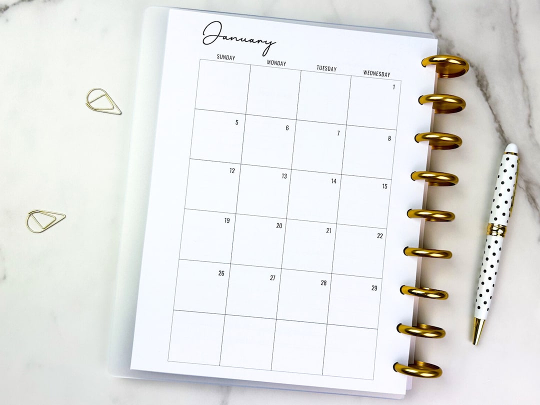 PRINTED 2026 Classic Happy Planner Monthly Inserts Classic Happy ...