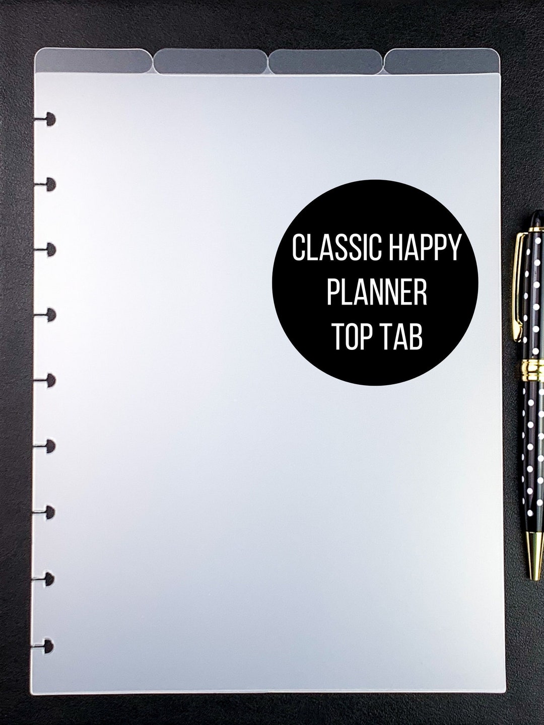 Top Tab Classic Happy Planner Dividers | Set of Four | Happy Planner ...