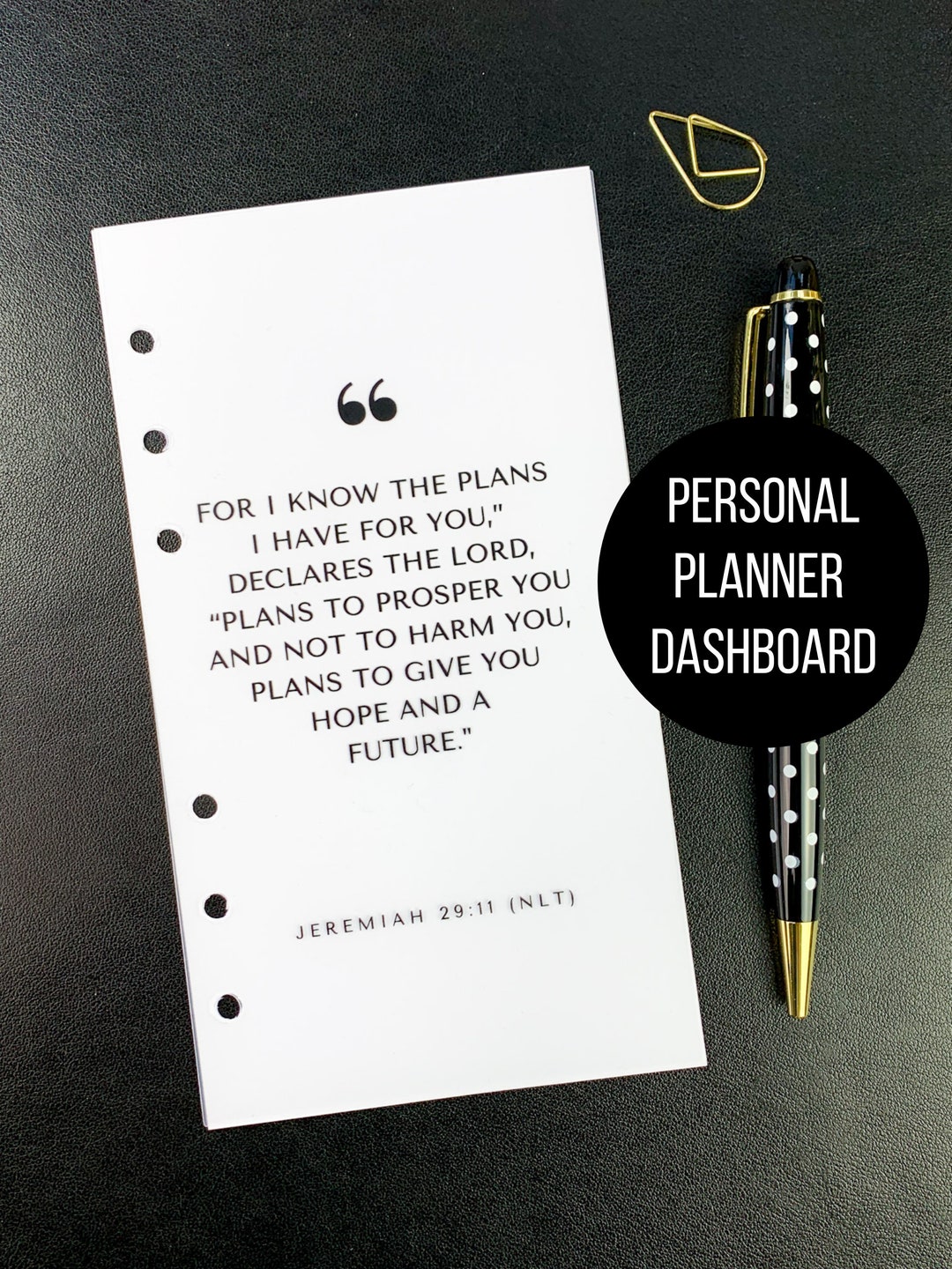 PERSONAL Planner Dashboard Accessories Scripture Dashboard Jeremiah 29: ...