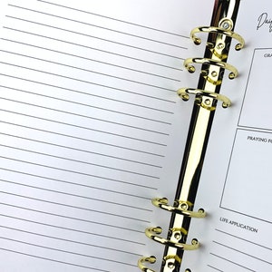 A5 Devotional Inserts PRINTED Bible Study Notes Christian Planner ...