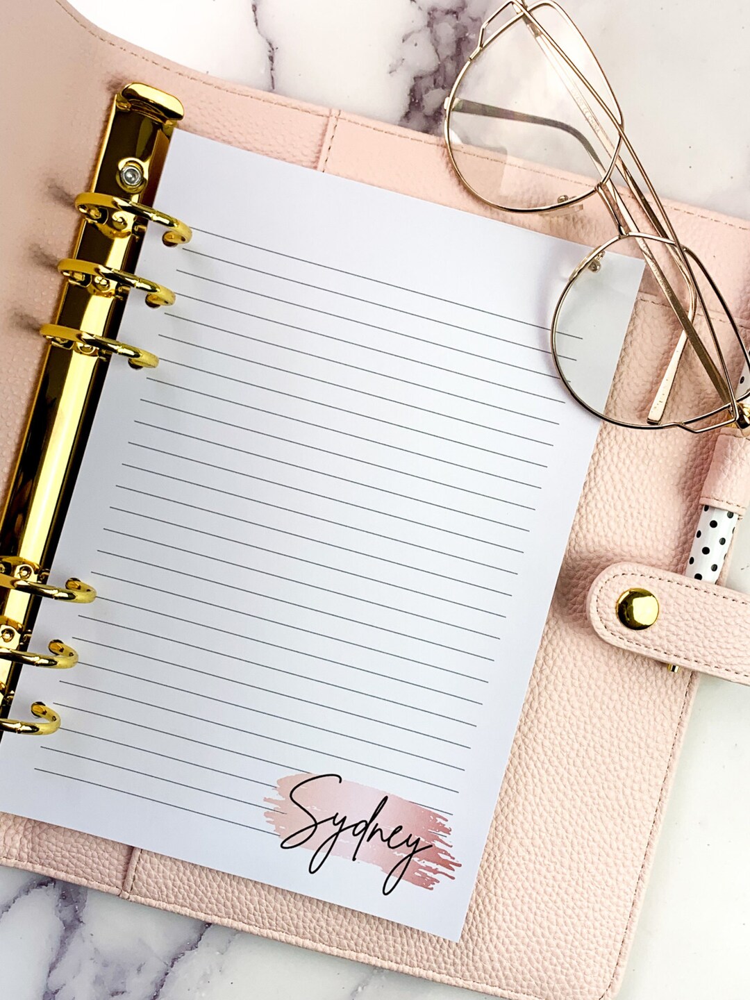 Personalized A5 Planner Inserts | Printed A5 Lined Paper, A5 Notes ...