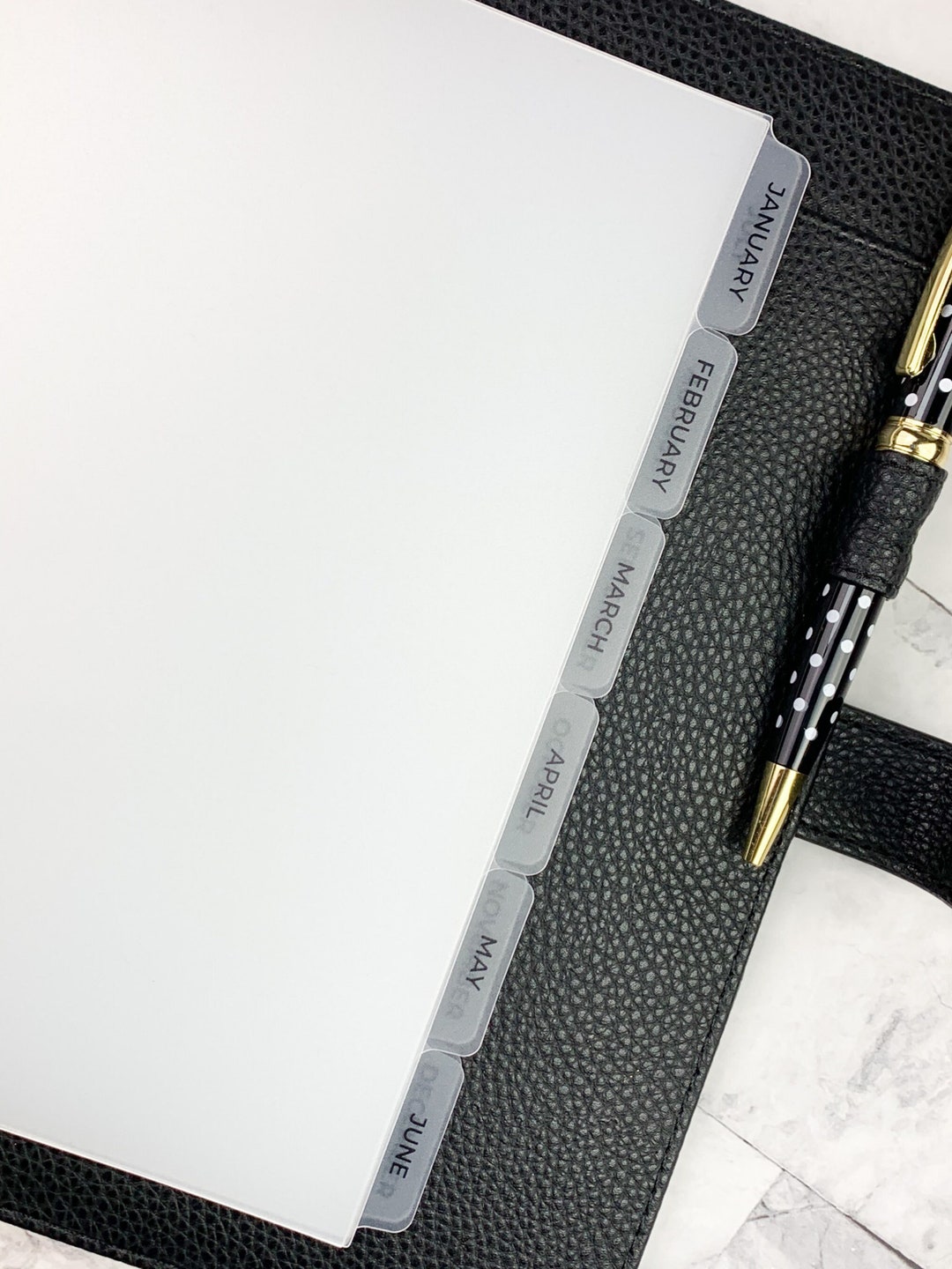 Foiled Divider | Frosted Divider | Monthly Divider | Planner Insert ...