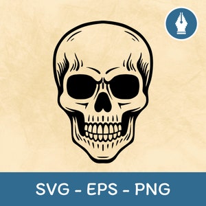 Skull Svg - Etsy