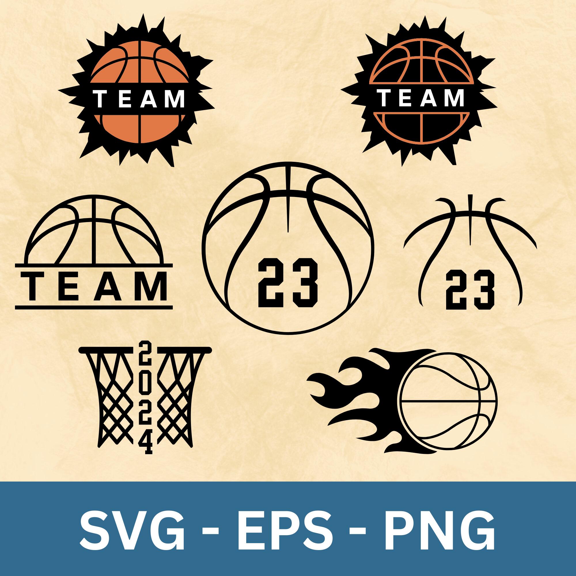 Basketball SVG Bundle, Basketball Monogram Svg, Basketball Team Name ...