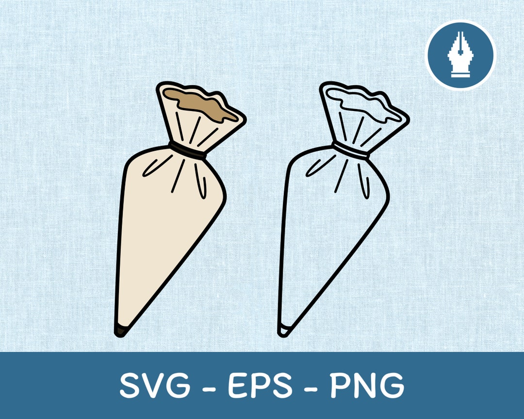 Versatile Baking Piping Bag SVG Clipart Cricut Cut File - Cake ...