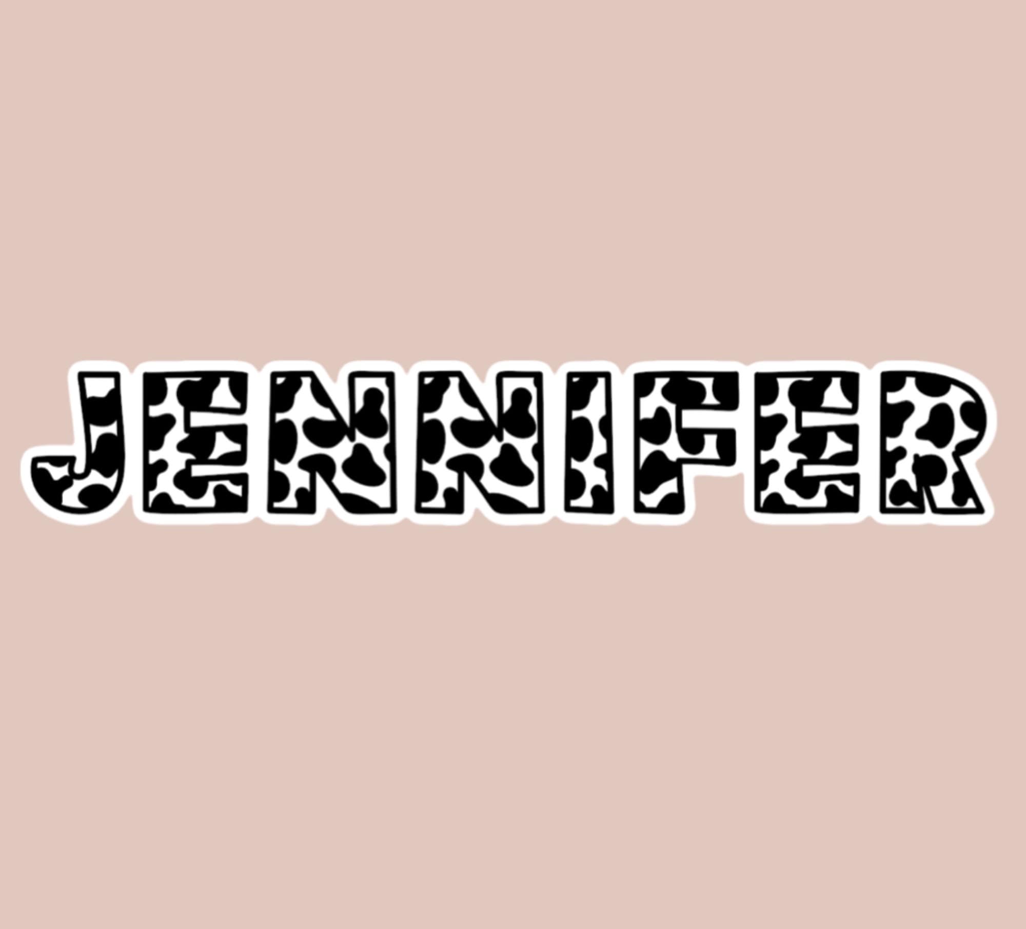 The Name Jennifer In Bubble Letters