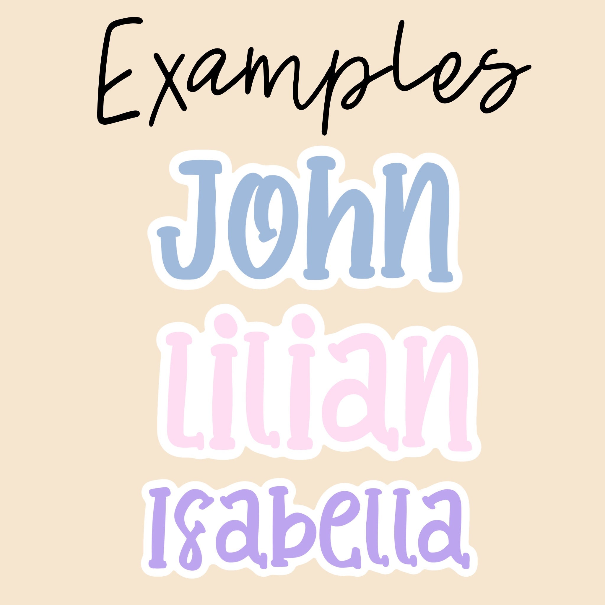 Name Decal Name Sticker Custom Stickers Custom Name - Etsy