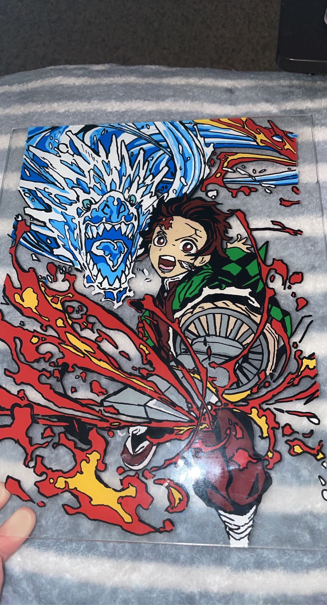 Custom Anime & Manga Glass Paintings - Etsy