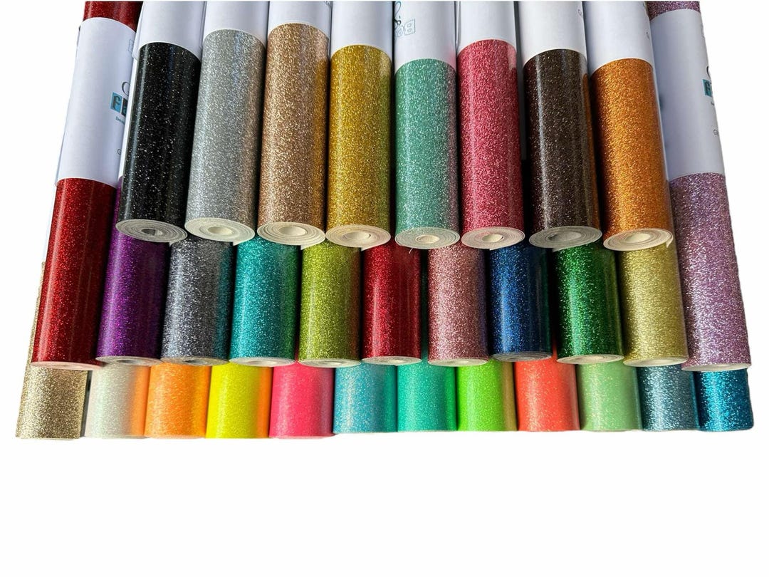 Glitter Vinyl - Sewing Vinyl - Embroidery Vinyl - 12" Rolls - 31 Color ...
