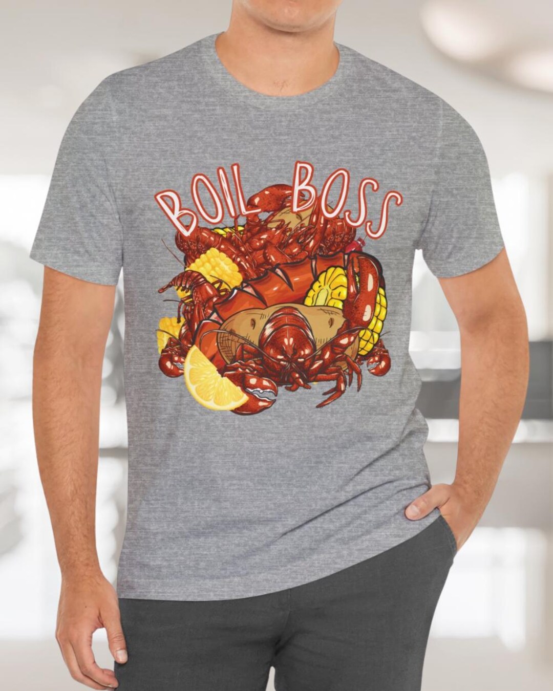 Crawfish Boil Boss Tee, Seafood Lovers Shirt, Crawfish Fest Apparel ...