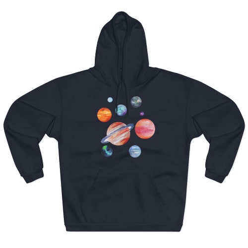 Planets Design Hoodie Solar System Planet Hoodie Sweatshirt - Etsy