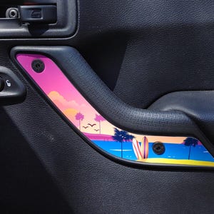 Custom Jeep Wrangler JK JKU Interior Door Grab Handle Trim - Etsy