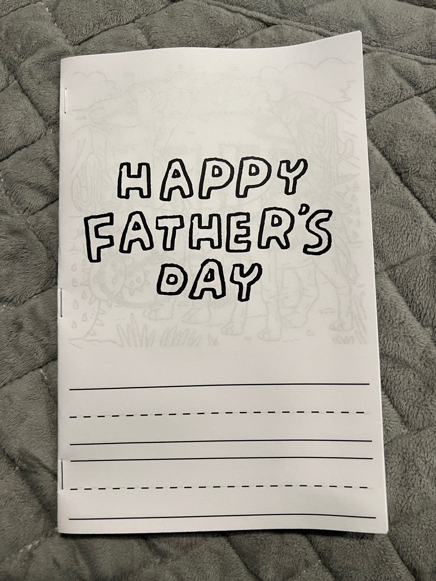 Father's Day Coloring Story Book - DIY - Etsy