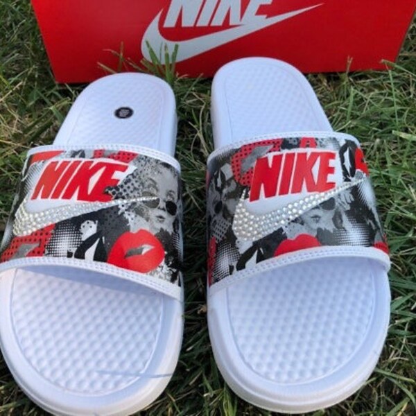 Nikes Slides - Etsy