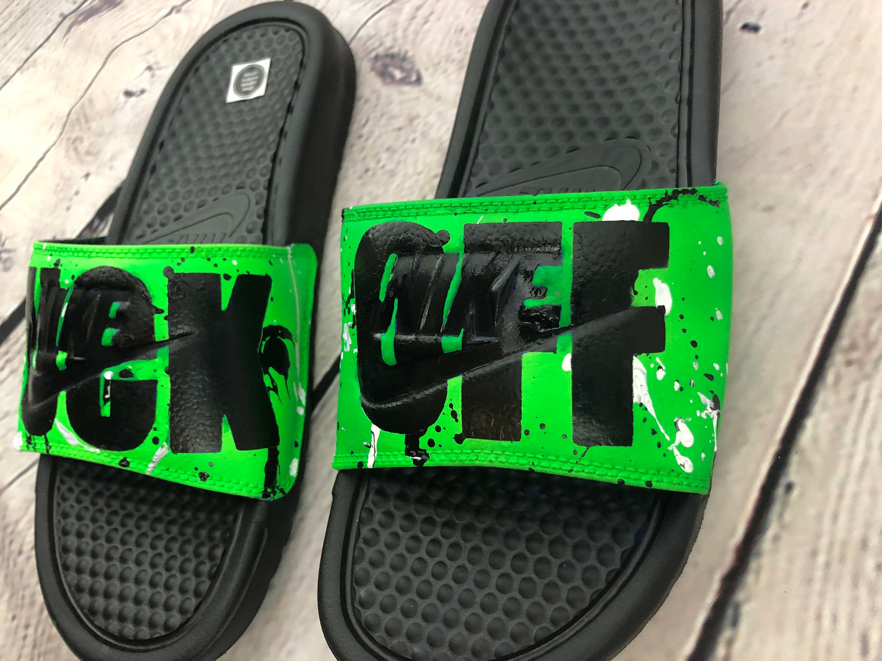 Custom Slides, Custom Nikes, Streetwear Shoes, Hand Painted Shoes ...