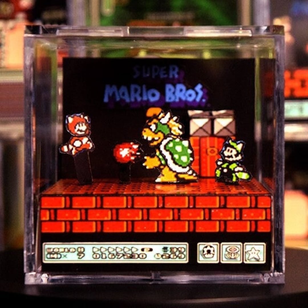 SCENTED Super Mario Bros. 3 3D Papercraft Diorama FREE SHIPPING - Etsy