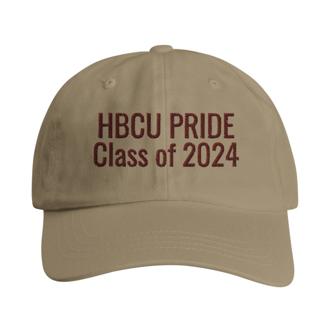 HBCU Pride Class of 2024 Graduation Khaki Embrodiered Cap 604b - Etsy