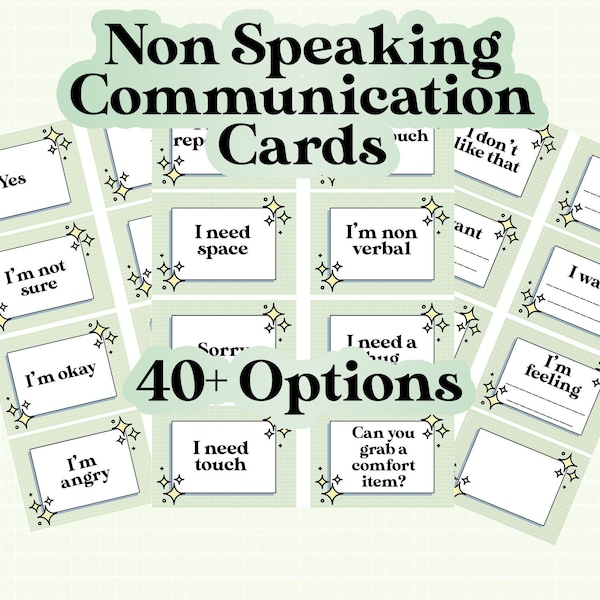 Communication Cards - Etsy