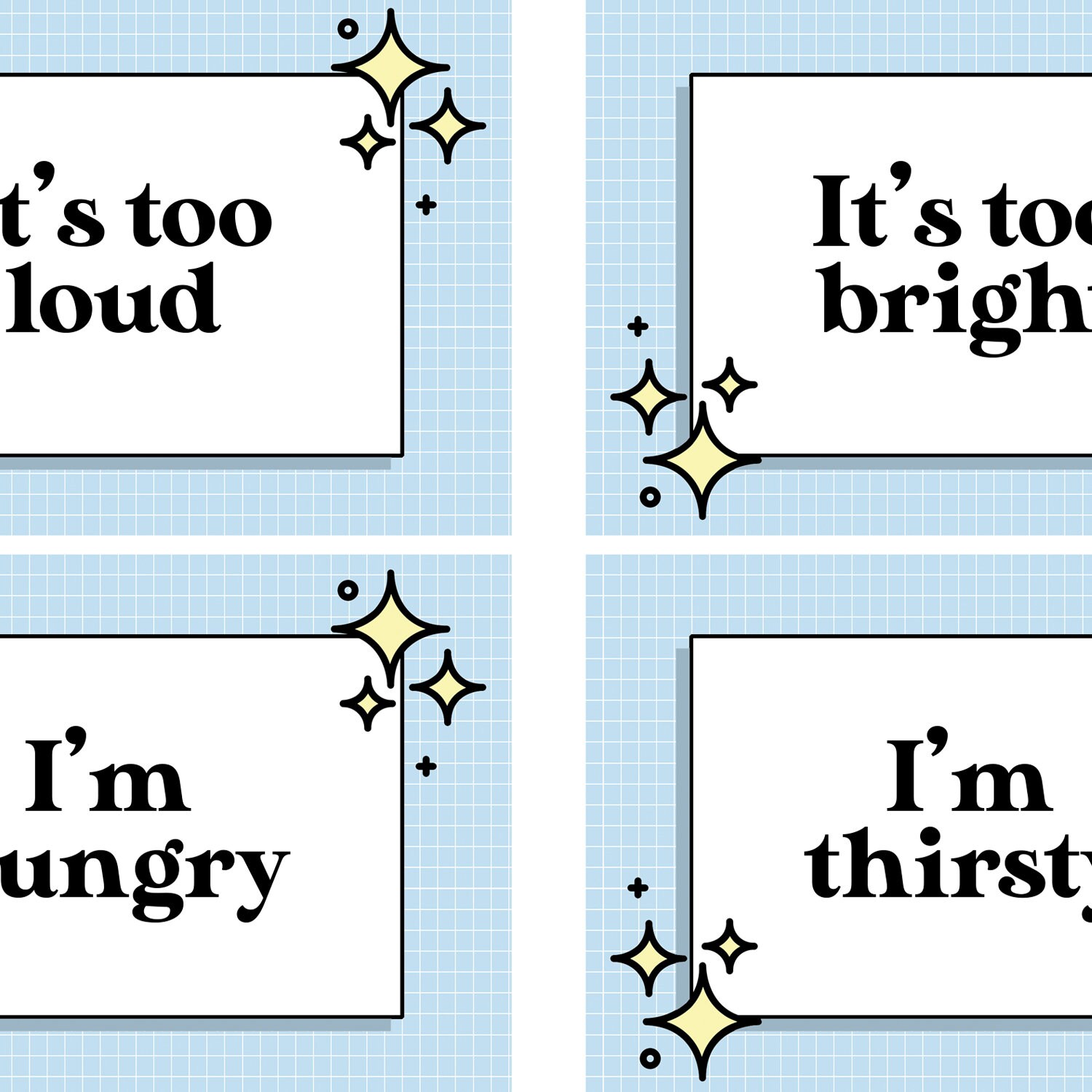 Non Speaking Communication Cards for Autistic and Neurodiverse People ...