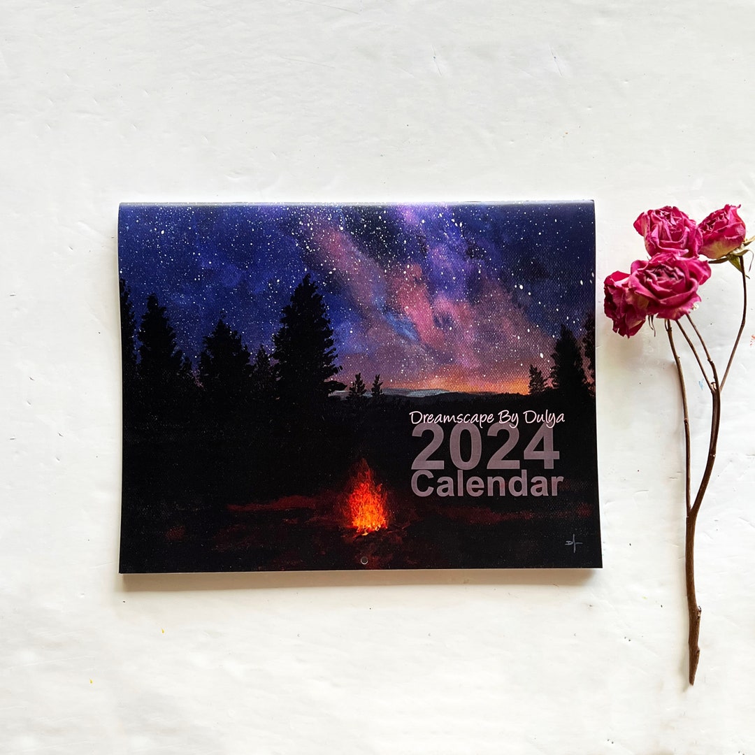 Wall Calendar,wall Art Calendar, Landscape Art Calendar, Floral Art ...