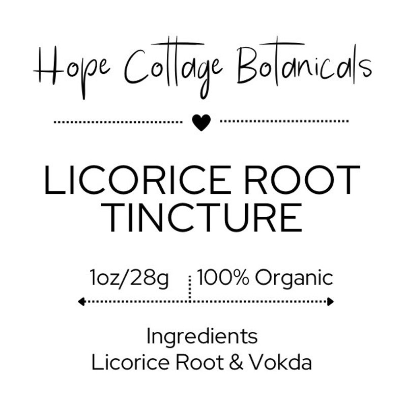 Licorice Root Tincture - Etsy