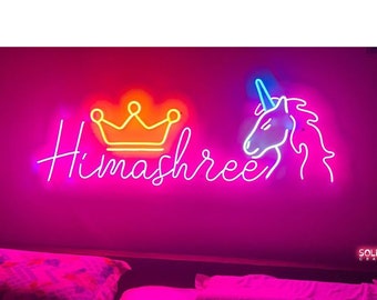Custom Kids Name Neon Sign - Etsy