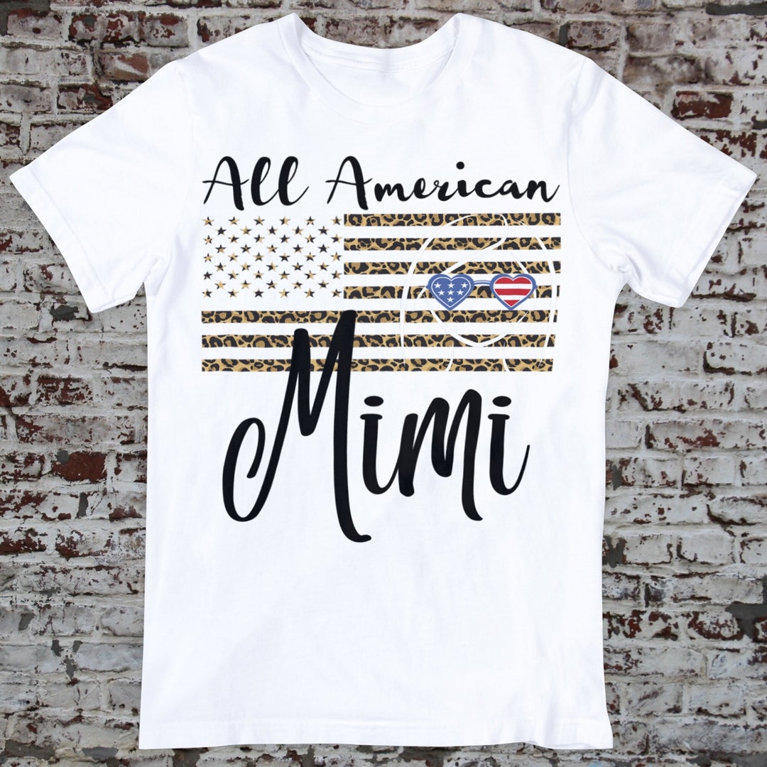All American Mimi Patriotic American Flag Republican Grandma Leopard ...