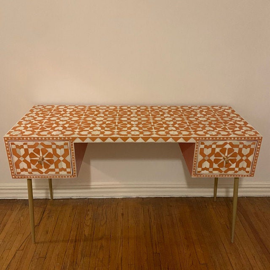 Bone Inlay Fruniture Bone Inlay Desk Bone Inlay Console - Etsy