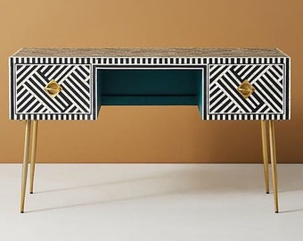 Bone Inlay Desk | Etsy