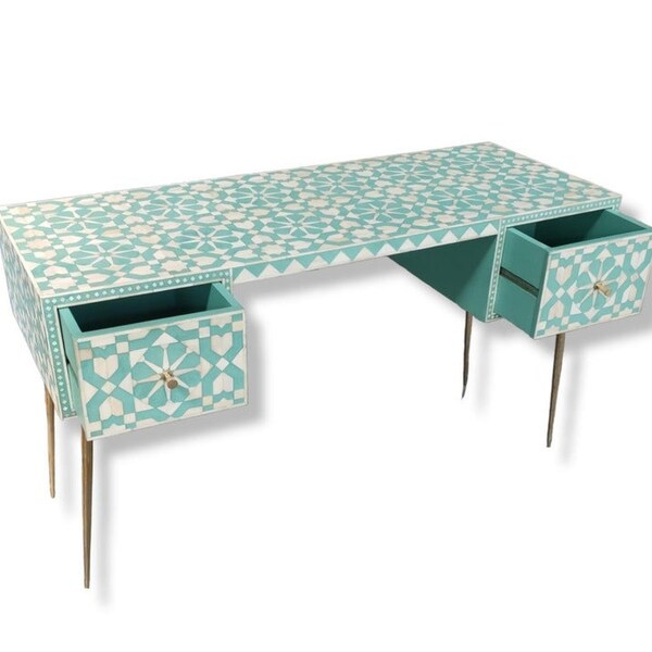 Bone Inlay Desk - Etsy