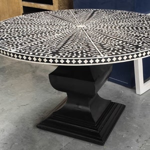 Bone Inlay Floral Big Dining Table Handmade Inlay Furniture - Etsy