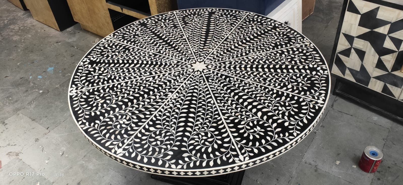 Bone Inlay Floral Big Dining Table Handmade Inlay Furniture - Etsy